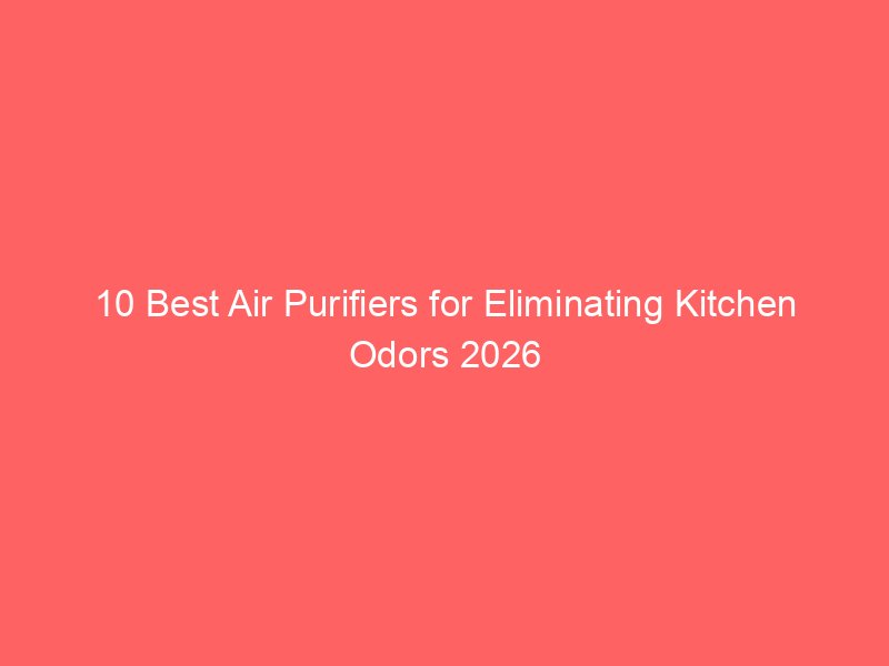 10 Best Air Purifiers for Eliminating Kitchen Odors 2026