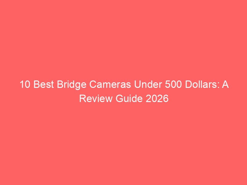 10 Best Bridge Cameras Under 500 Dollars: A Review Guide 2026