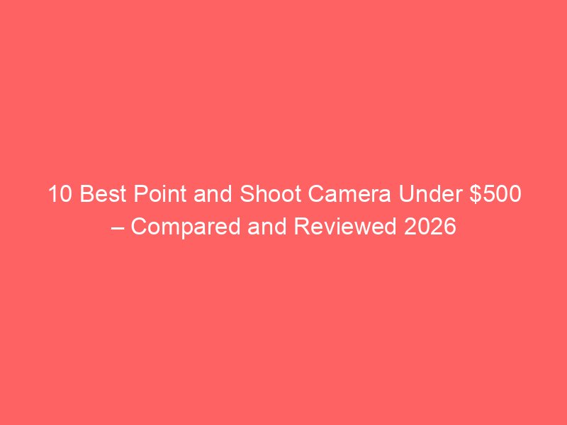 10 Best Point and Shoot Camera Under $500 – Compared and Reviewed 2026