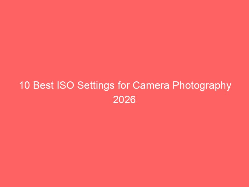 10 Best ISO Settings for Camera Photography 2026