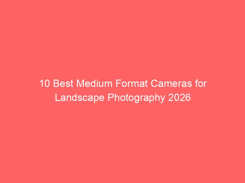 10 Best Medium Format Cameras for Landscape Photography 2026